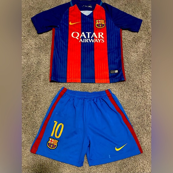 Nike | Other | Messi Jersey And Short Kit Fits 8 Year Old | Poshmark